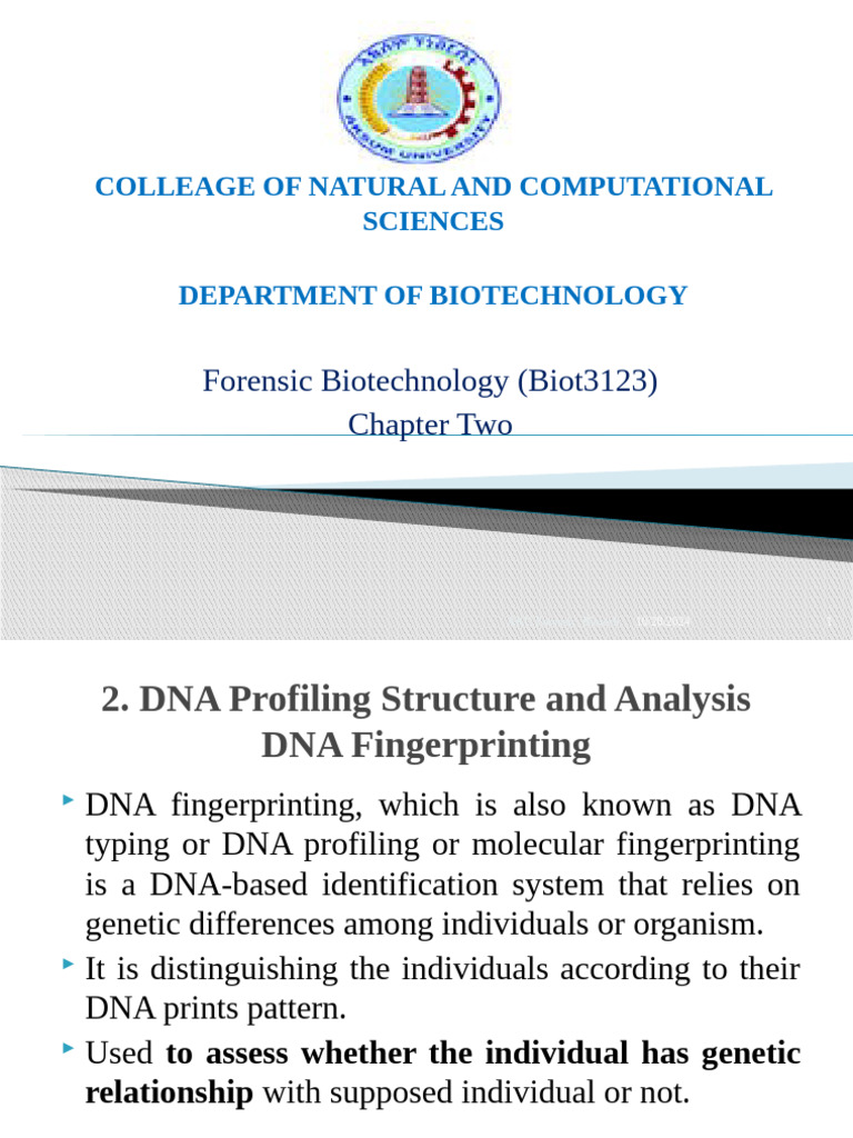 Chapter Two | PDF | Single Nucleotide Polymorphism | Dna Profiling