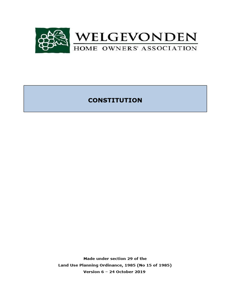 Constitution Final Oct2019 | PDF | Legal Liability | Justice