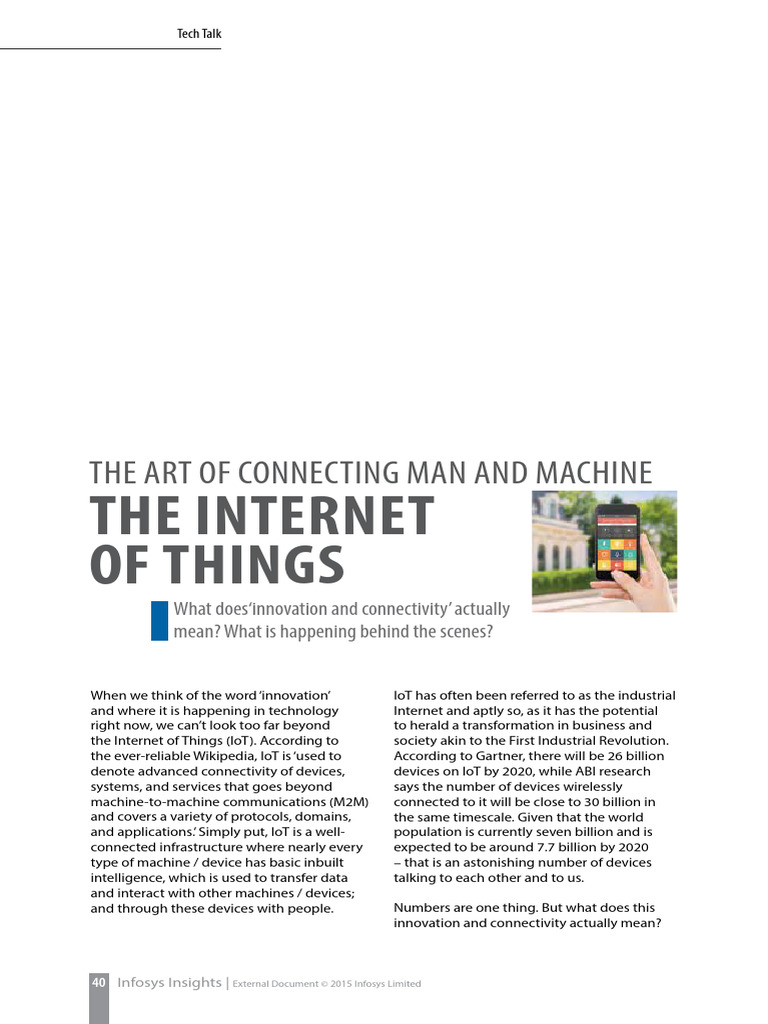 Art Connecting Man Machine | PDF | Internet Of Things | Internet