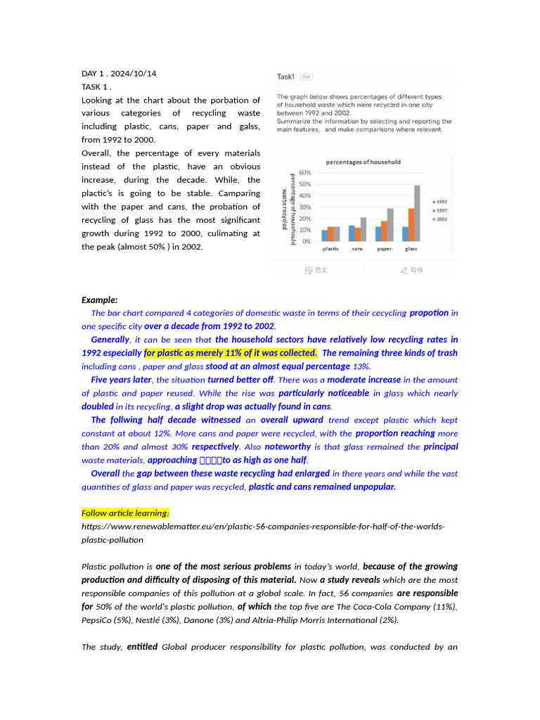 雅思作文练习与复习资料 | PDF | Coal | Steam