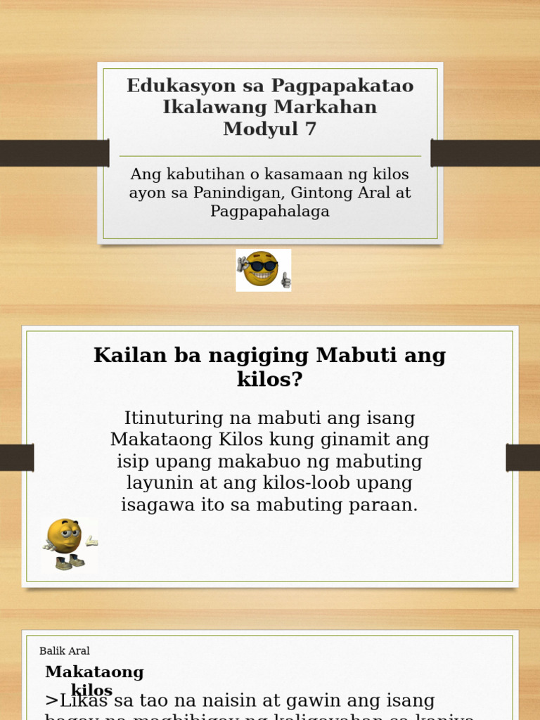 Edukasyon Sa Pagpapakatao Ikalawang Markahan Modyul 7 | PDF