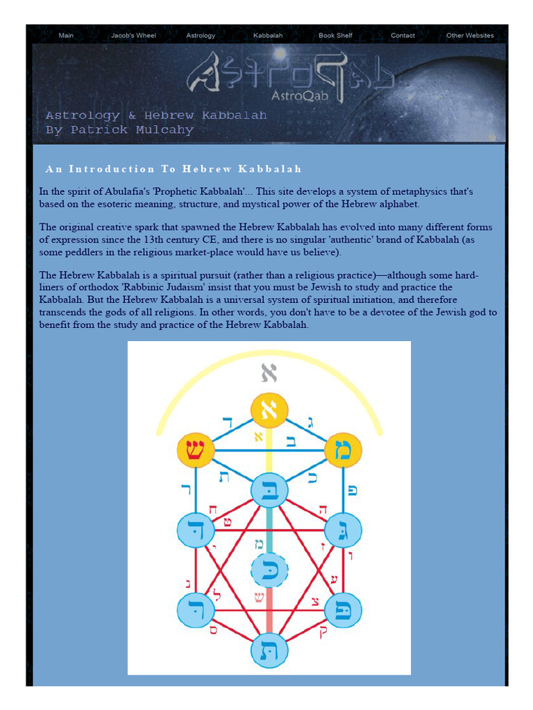 The Kabbalah and The Seven Rays | PDF | Planets In Astrology | Kabbalah