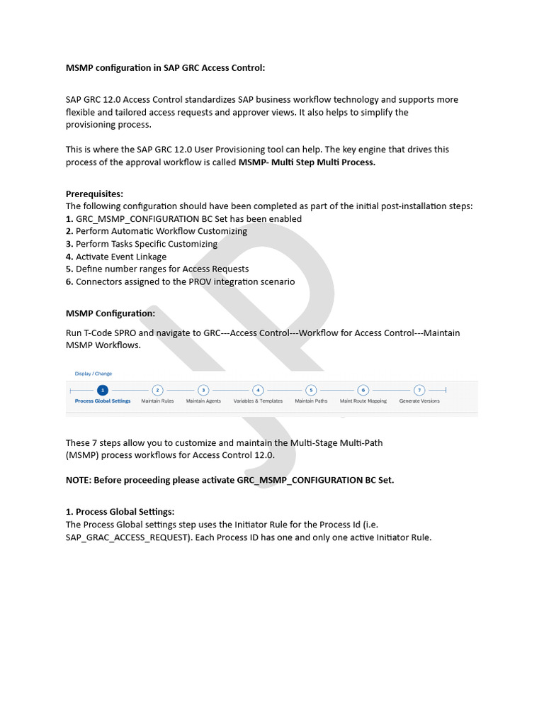 MSMP Configuration in SAP GRC 12.0 | PDF | Computing | Software Engineering