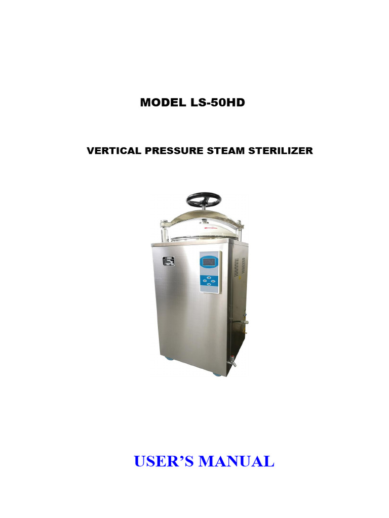 Manual Autoclave Vertical 50HD | PDF | Electromagnetic Compatibility ... Manual Autoclave Vertical 50HD | PDF | Electromagnetic Compatibility ...