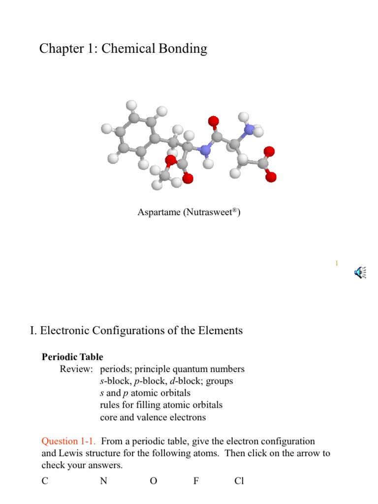 1 Chemical Bonding | PDF | Chemical Bond | Covalent Bond