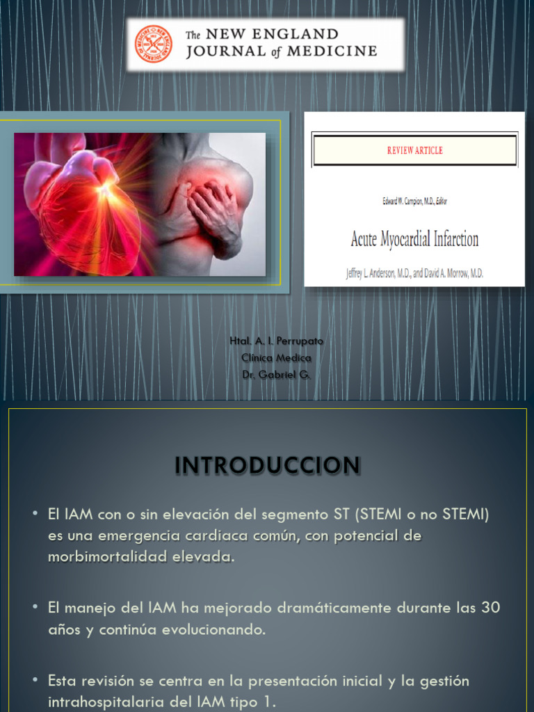IAM-NEJM | PDF | Infarto de miocardio | Medicina CLINICA