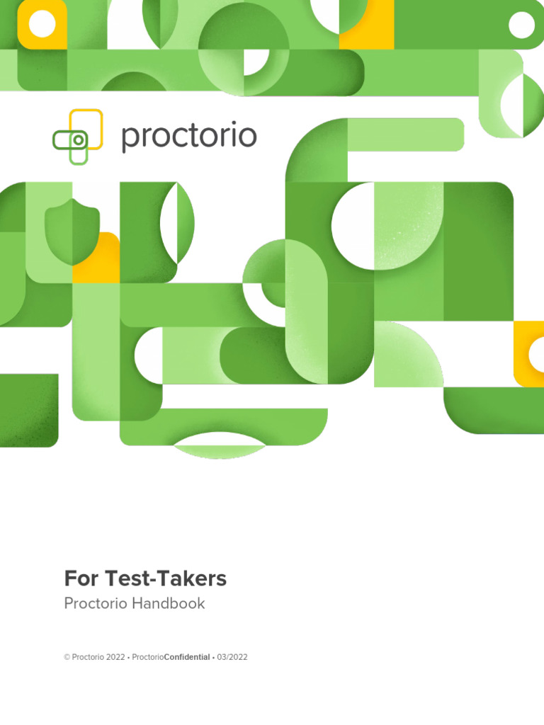 Proctorio Handbook - For Test-Takers_2022 | PDF | Http Cookie | Computing Proctorio Handbook - For Test-Takers_2022 | PDF | Http Cookie | Computing