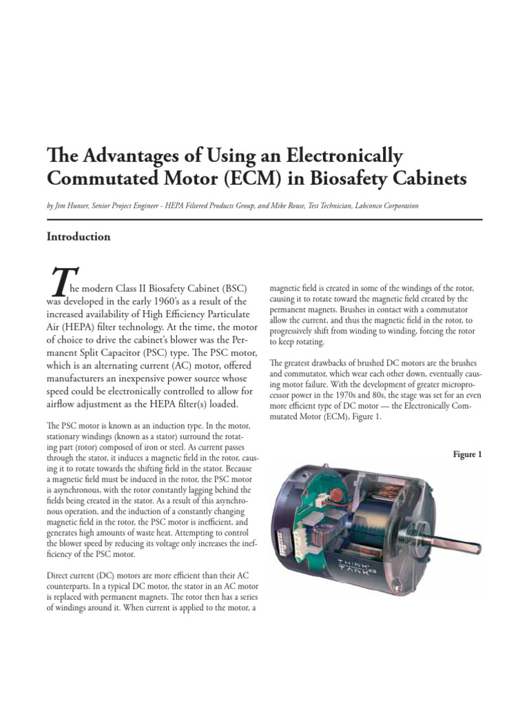 Labconco-ECMWhitePaper | PDF | Electric Motor | Electrical Engineering