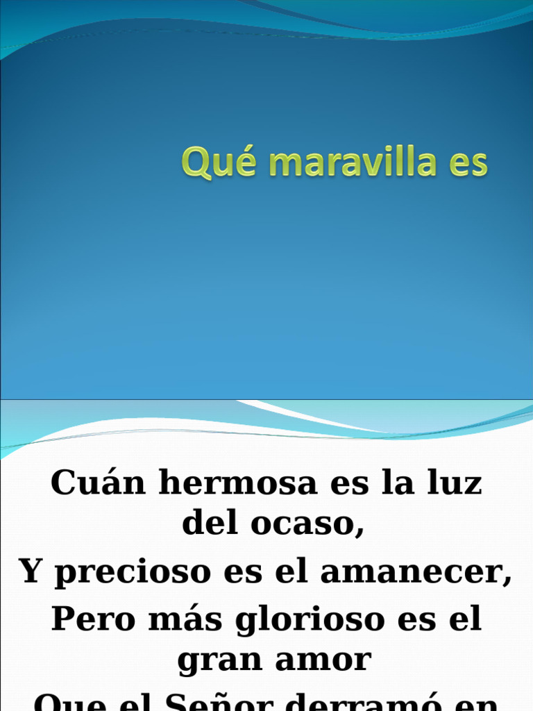 65-Qué Maravilla Es | PDF