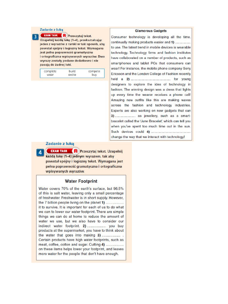 1 Matura Practice-Word Formation-Open Cloze | PDF