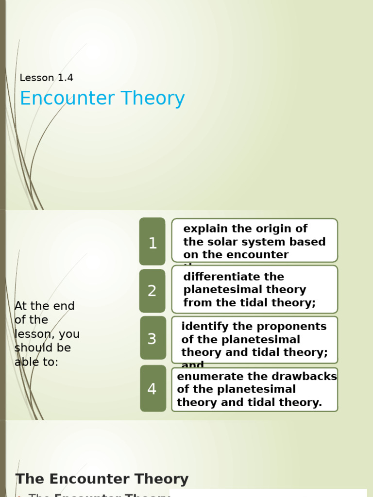Earth and Life Science SHS 1.4 Encounter Theory | PDF | Planets ...