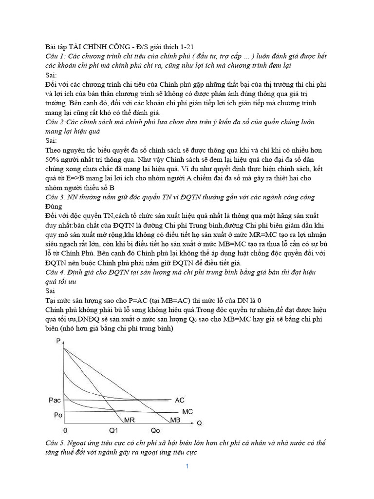 Tong Hop Cau Hoi Dung Sai | PDF