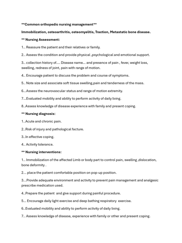 Ortho Note | PDF | Self-Improvement