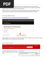 Manual Oracle SQL Developer | PDF | SQL | Oracle Corporation