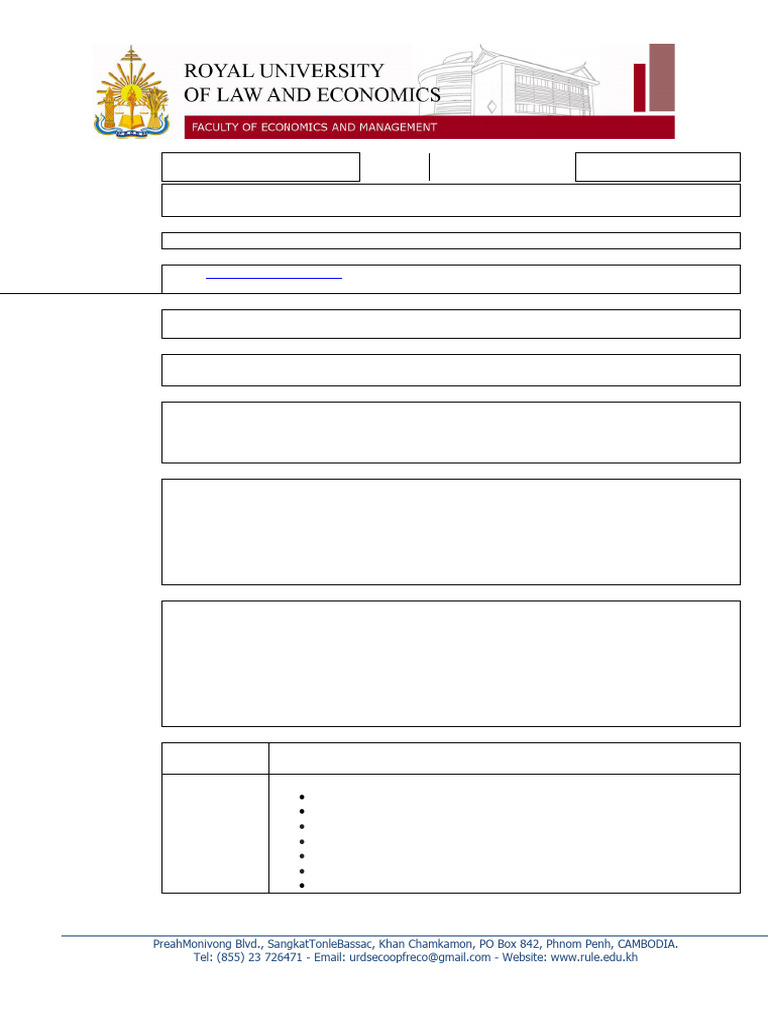 Syllabus - Management Control (MC) - Chamnab Nhel | PDF | Management Accounting | Project Management