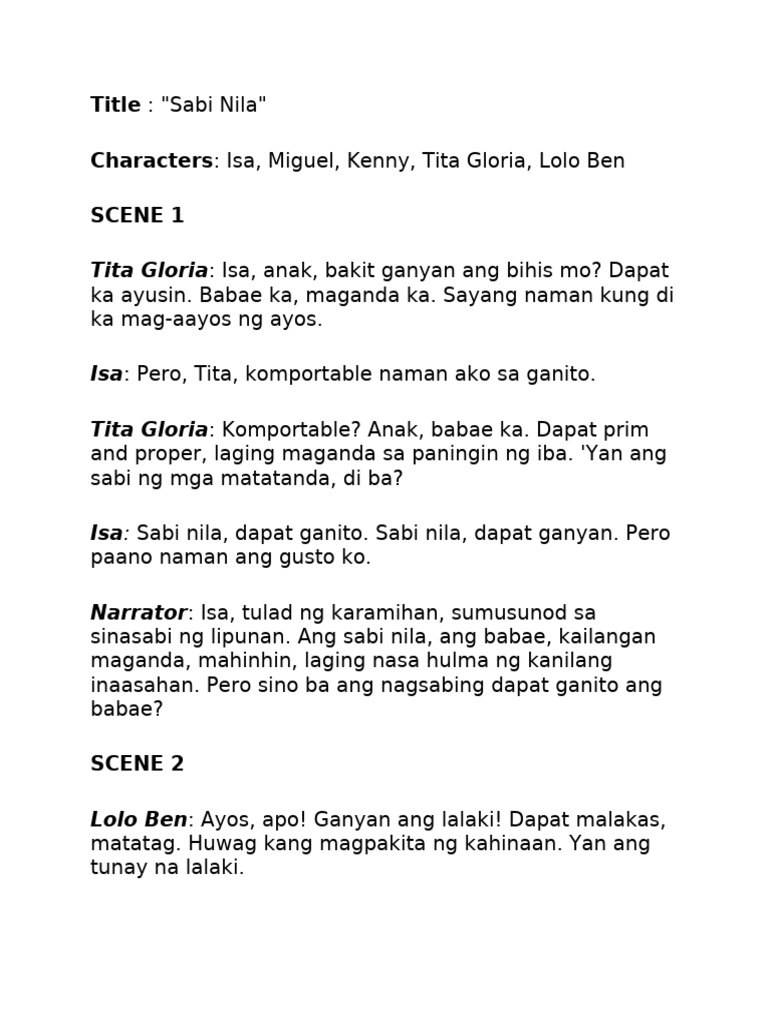 Group 1 Sabi Nila | PDF