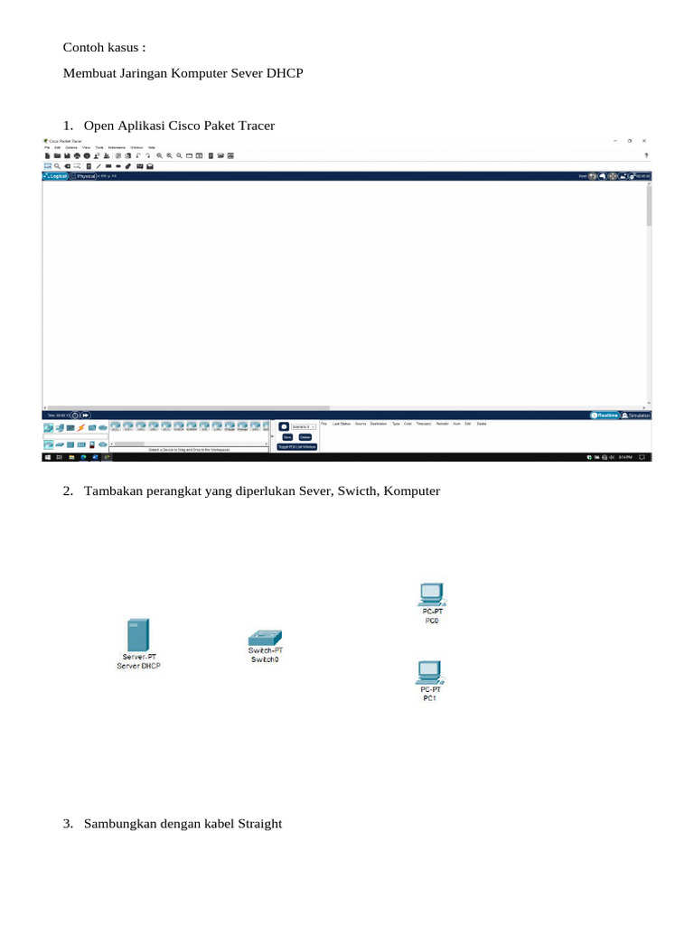 Membuat Jaringan DHCP | PDF