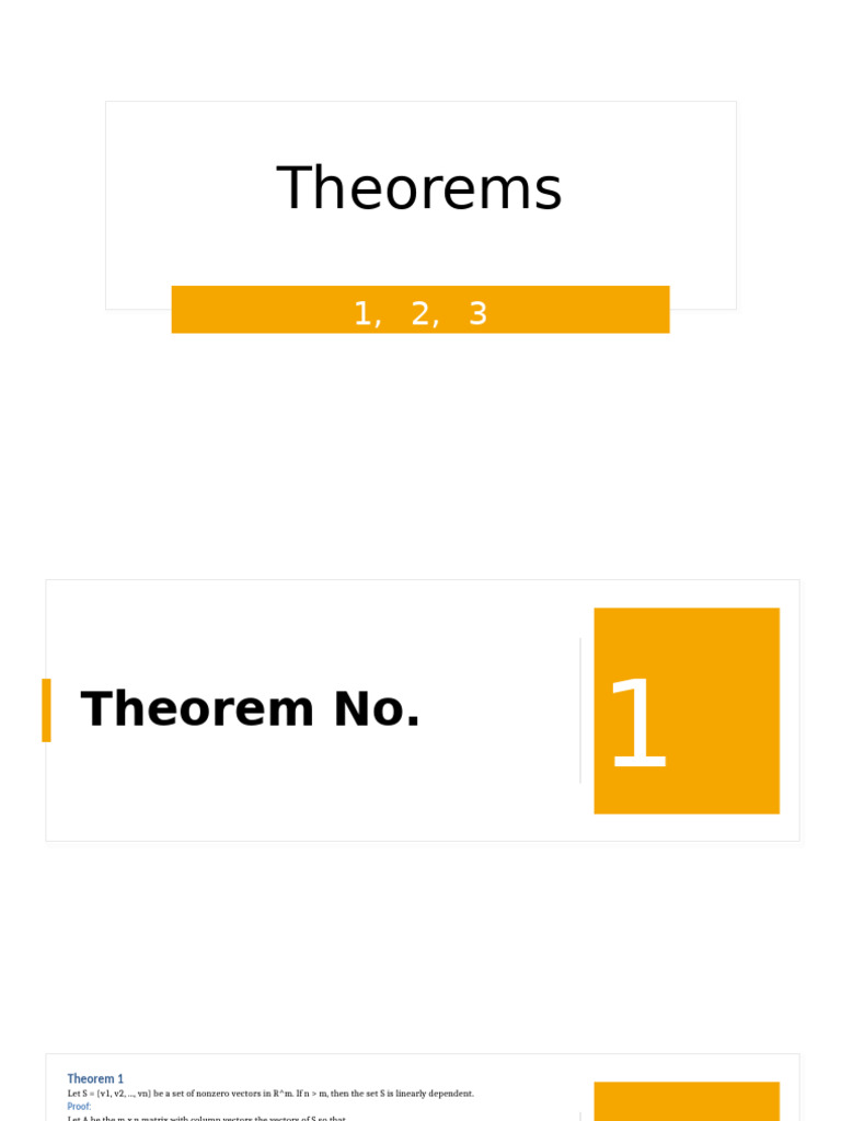 Theorems | PDF
