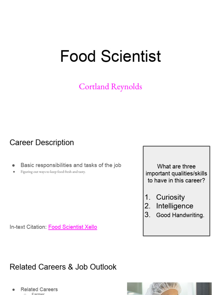 Cortland's Career Research Informational Project | PDF