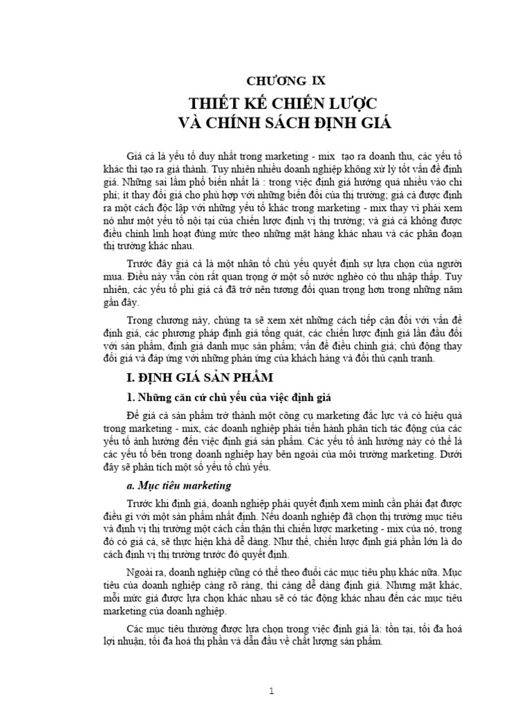 Ch9b - Chien Luoc Gia | PDF