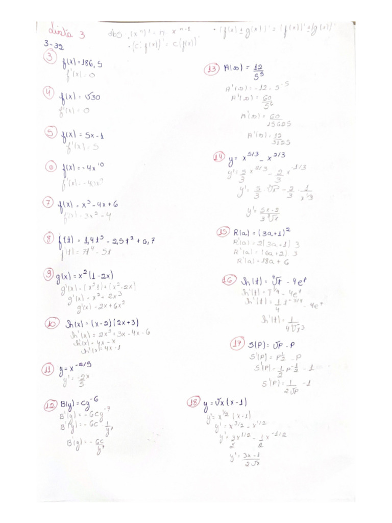 Lista III - Cálculo II | PDF