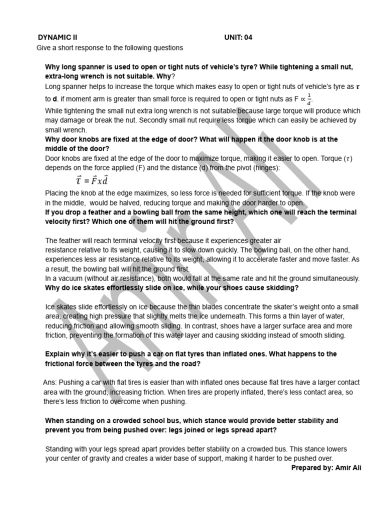 unit 4 conceptual-1 | PDF | Orbit | Force