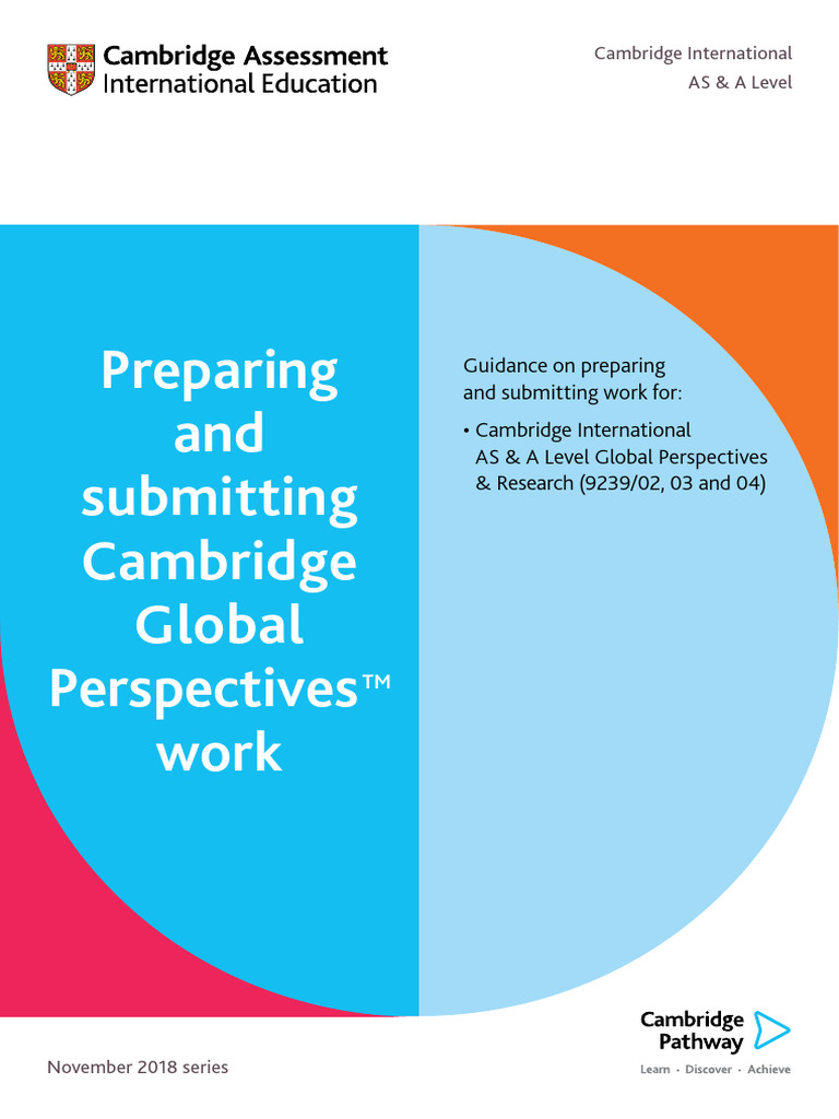 Preparing and Submitting Cambridge Global Perspectives Work As A Level | PDF | Software | Computing