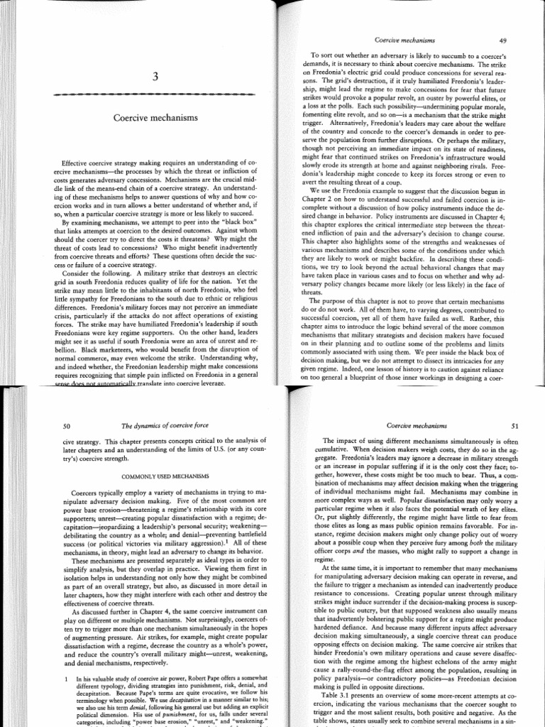 Byman and Waxman - 2002 - Coercive Mechanisms | PDF