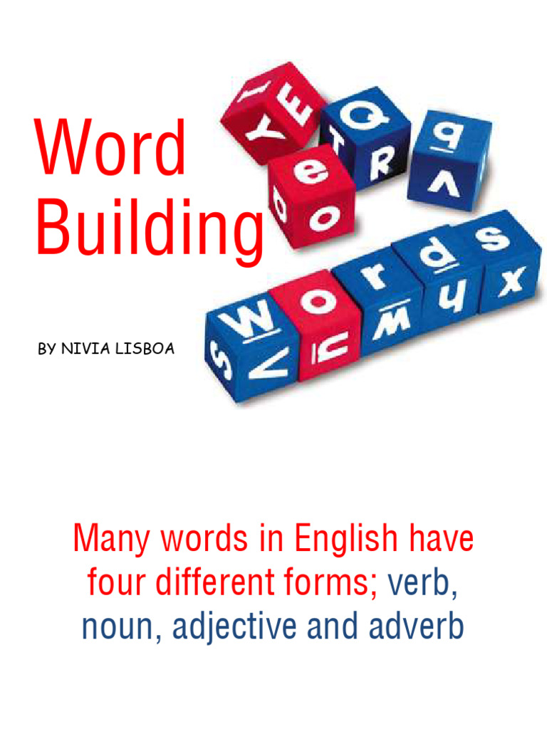 Word Building | PDF | Adverb | Verb