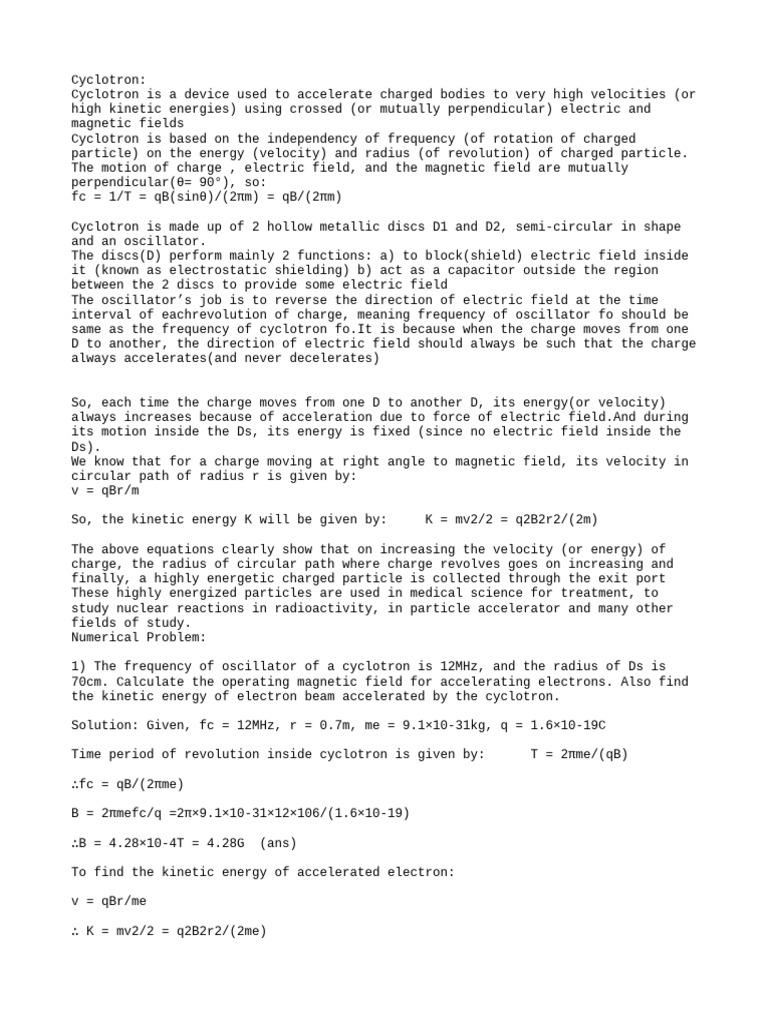 Cy to Charge | PDF | Materials Science | Physics