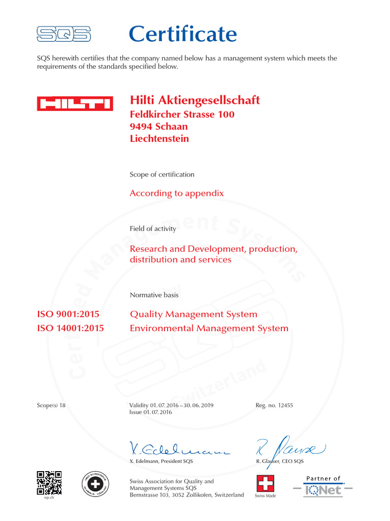 Certificate ASSET DOC LOC 5370603 | PDF | Quality Management ...