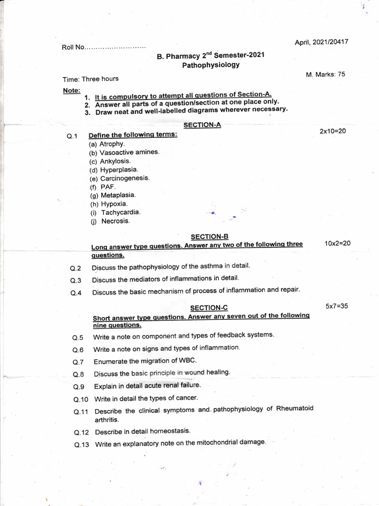 Pathophysiology (2021) | PDF | Science & Mathematics
