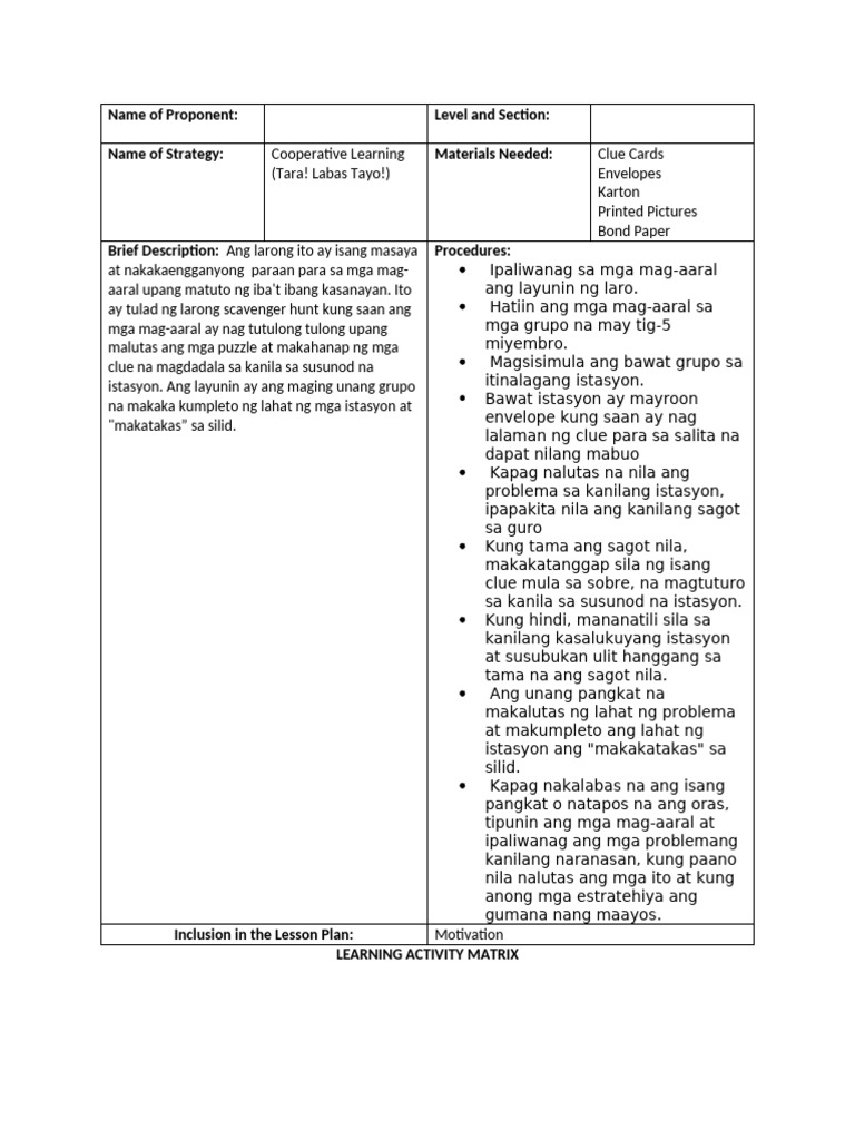 Cooperative Learning | PDF