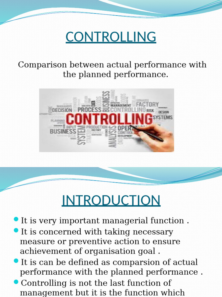 CONTROLLING Presentation | PDF | Cognition | Business
