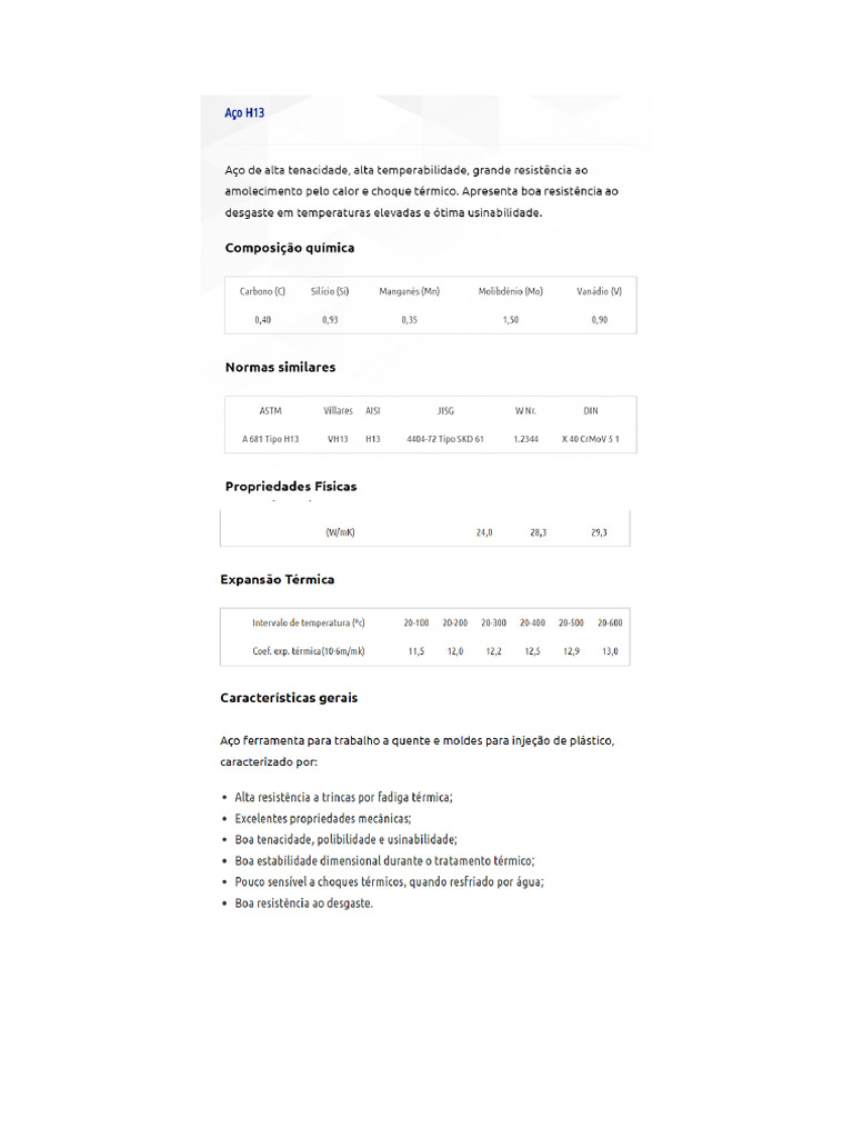 Tratamento H13 | PDF