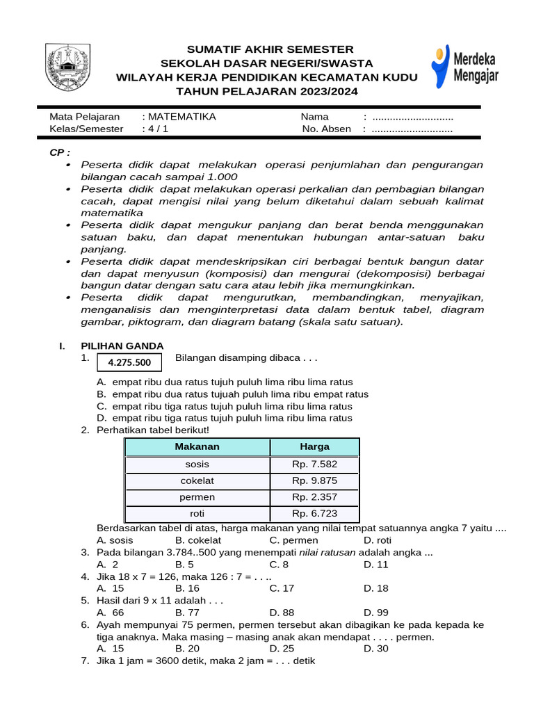 Sas Matematika | PDF