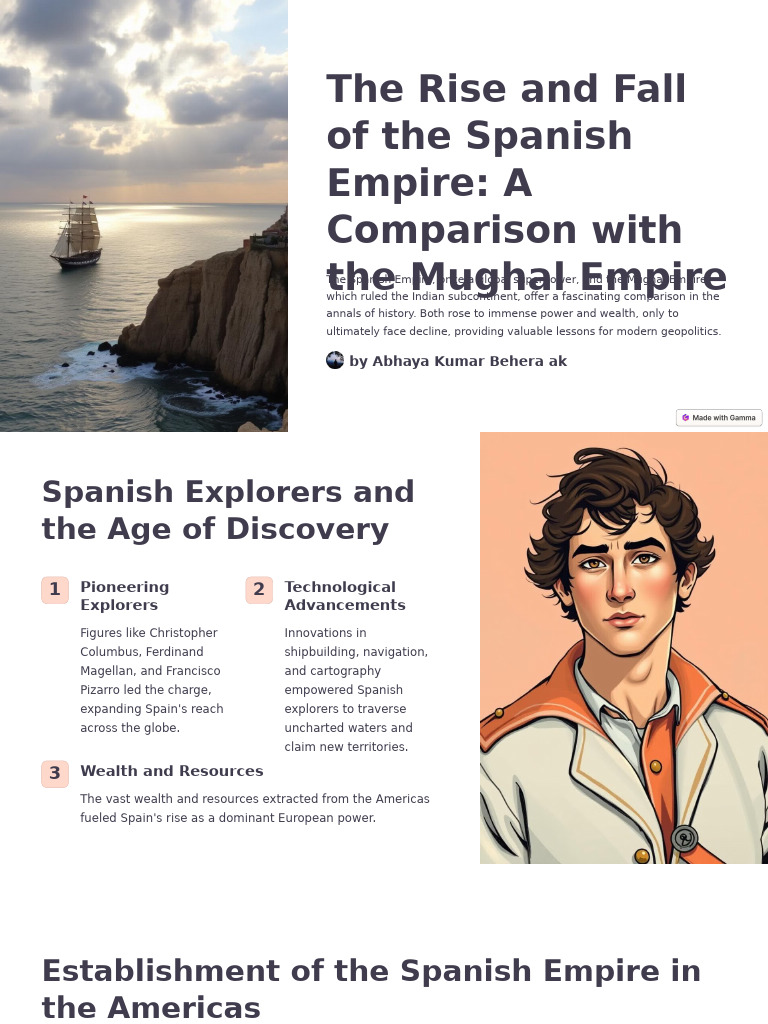 Spanish & Mughal Empires: Rise & Fall | PDF | Spanish Empire | Mughal ...
