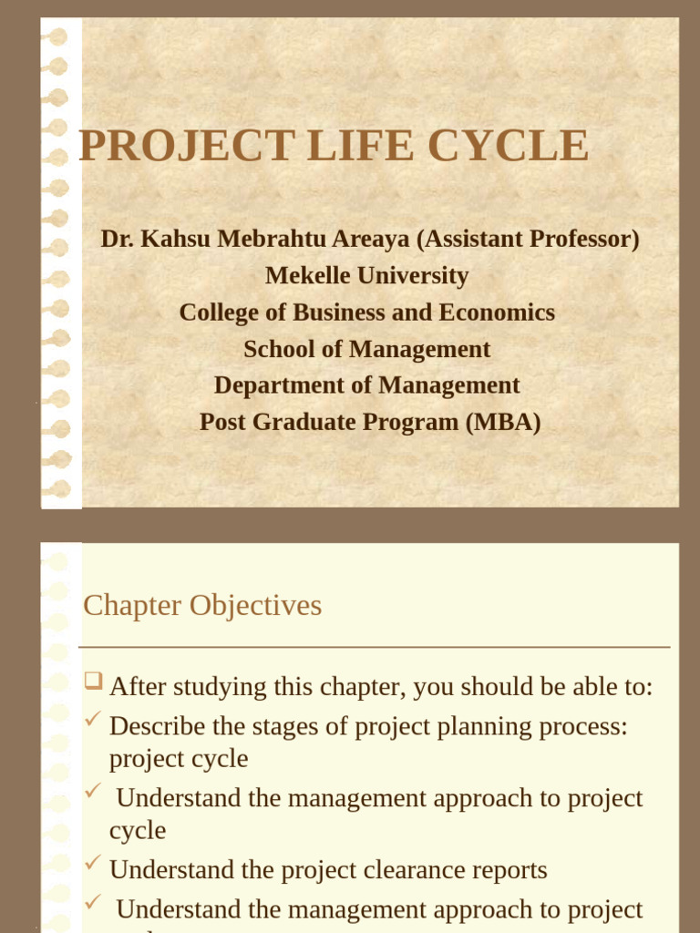 Chapter 02 Project Life Cycle | PDF | Project Management | Evaluation