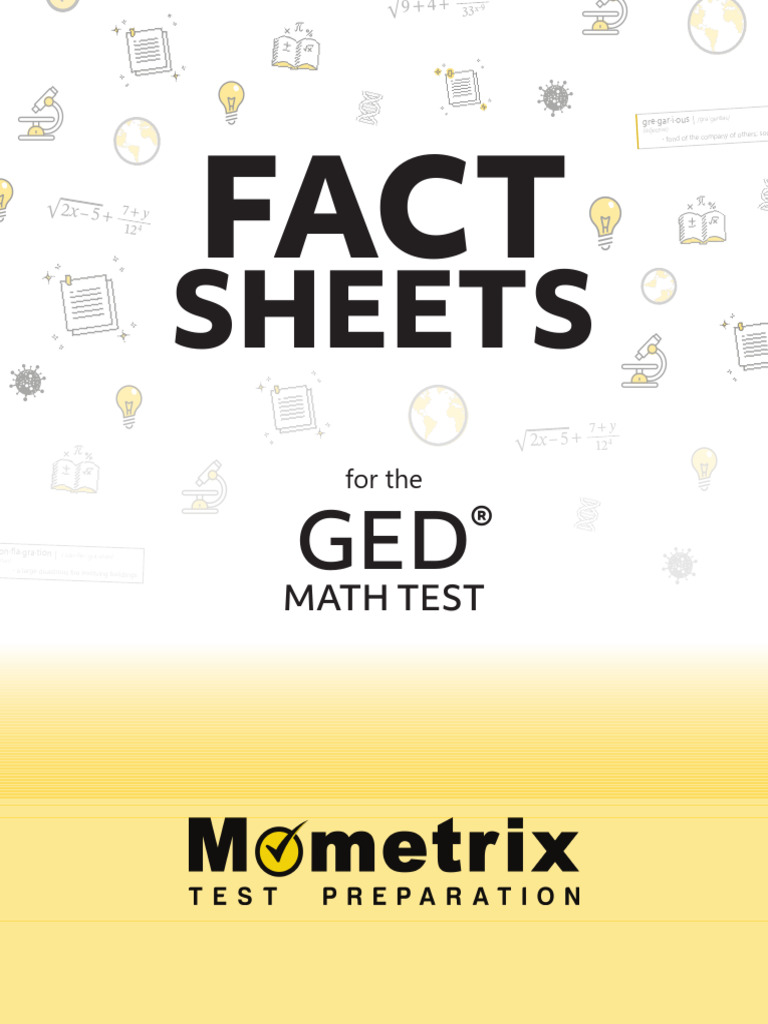 GED Math Fact Sheets | PDF | Triangle | Subtraction