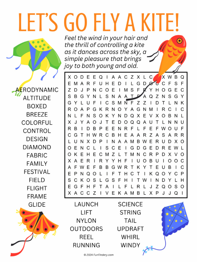 Word Search Kite | PDF