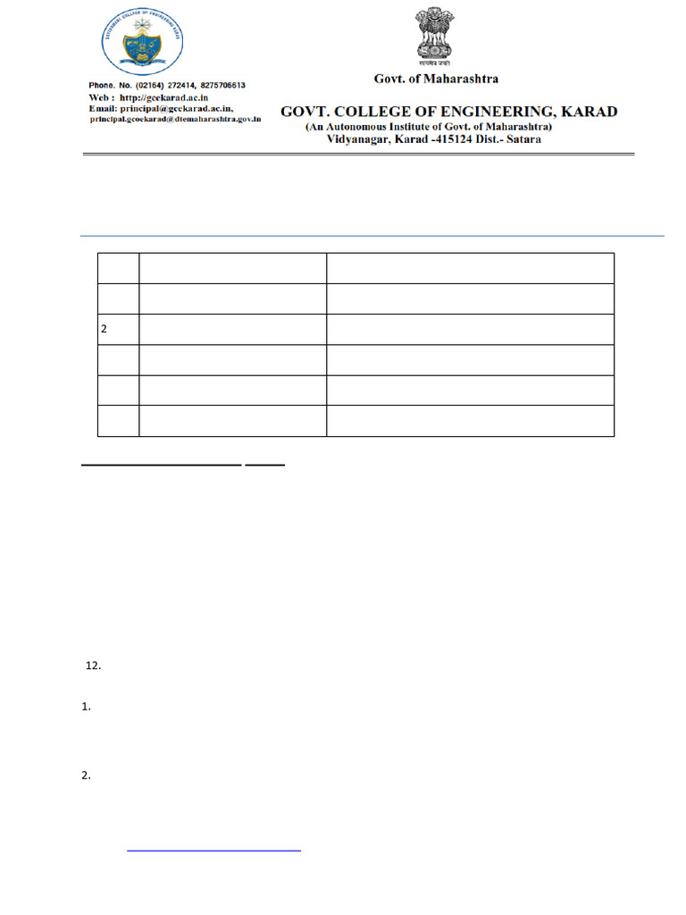 GCEK InstituteLevelRound 2024 25 DSE B Tech | PDF