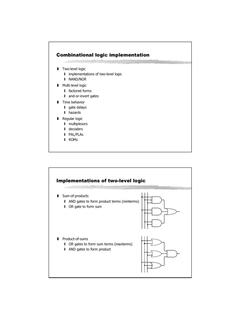 CSE 370: Combinational Circuits | PDF