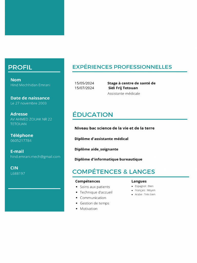 Hind Mechhidan Emrani | PDF