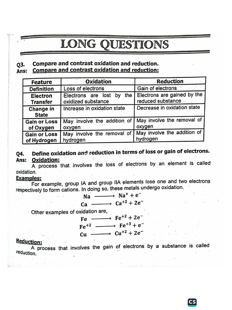 Ch. 7 long questions | PDF