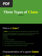 Lesson 8-Q2-Three Types of Claim | PDF