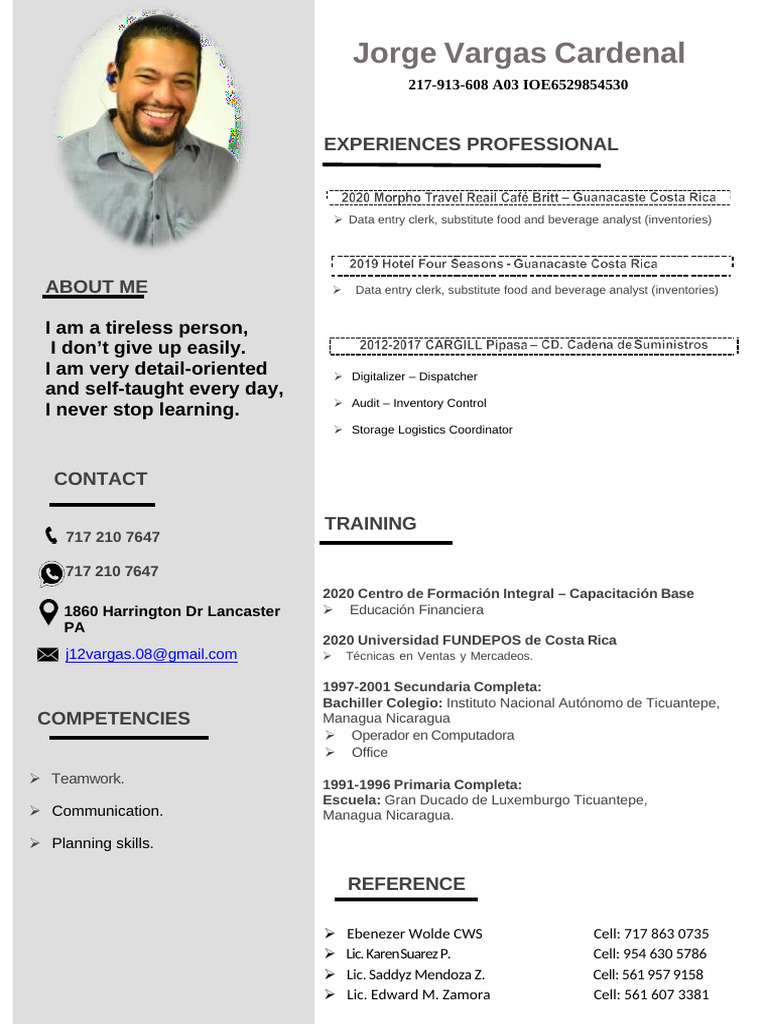 Curriculum JVargas S2024 | PDF