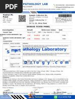 Dengue Fever Test Report Summary | PDF | Elisa | Microbiology