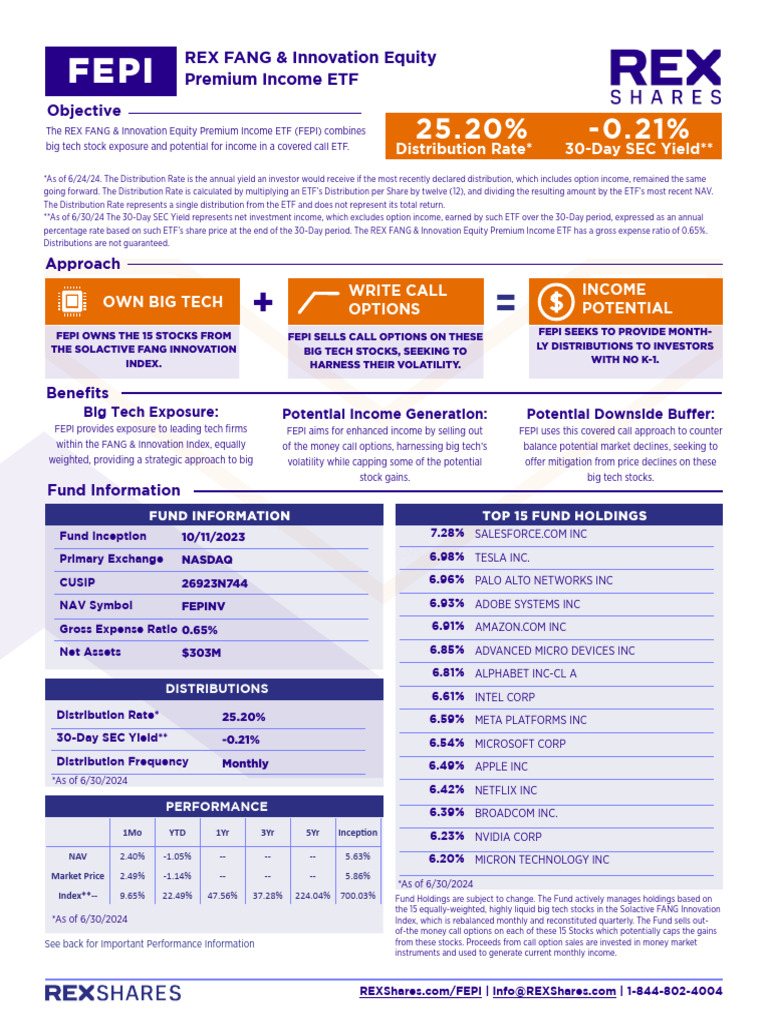 Fepi Fact Sheet | PDF | Investment Fund | Option (Finance)