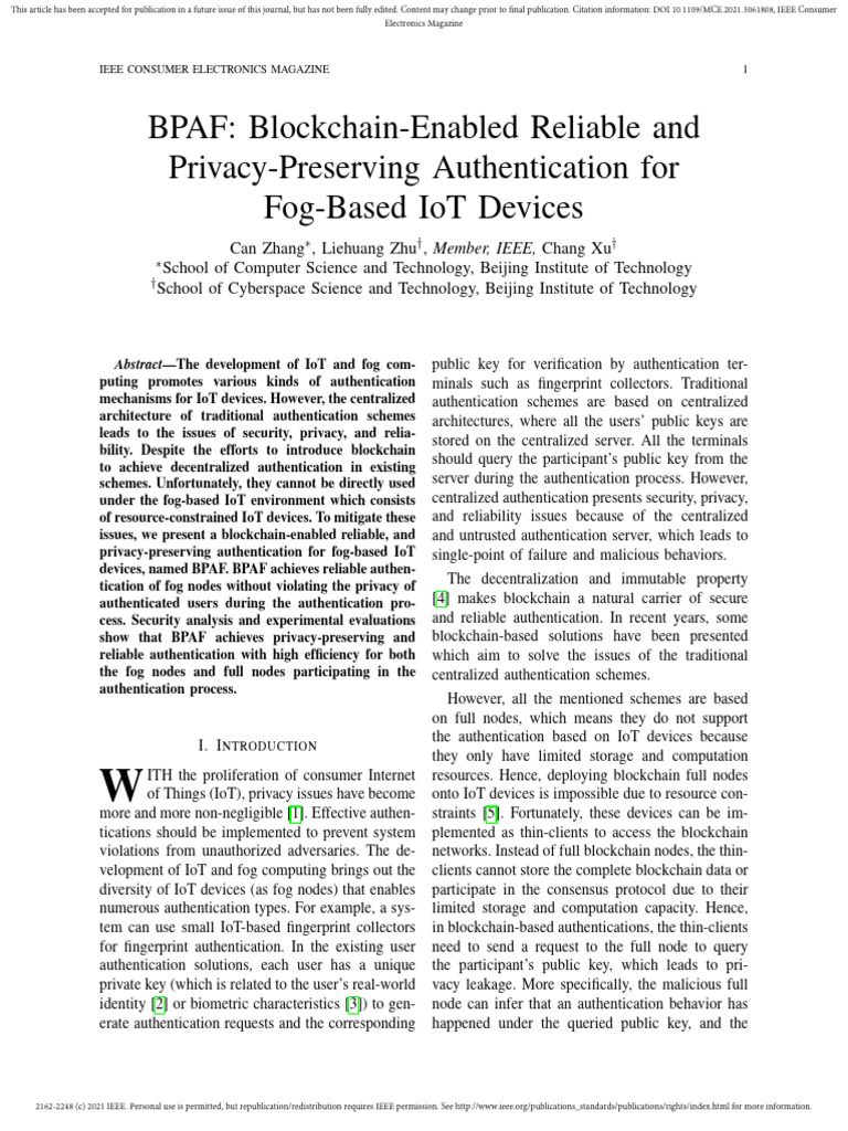 paper 5 | PDF | Authentication | Internet Of Things