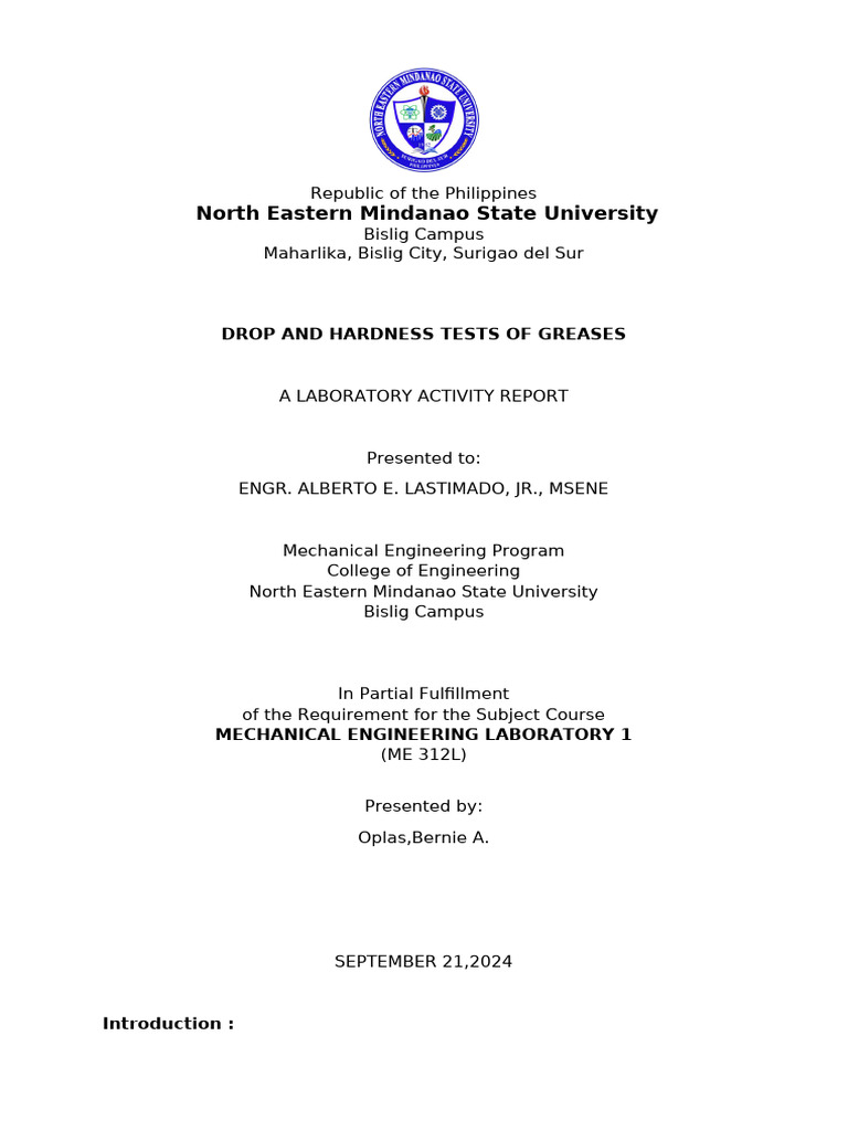 Me Lab 3 Pdf Hardness Wear